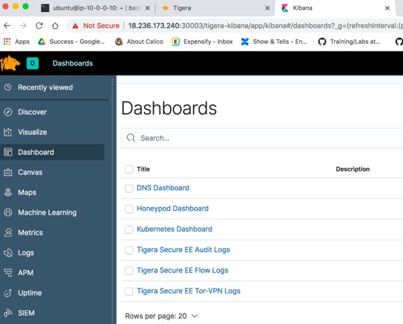 How to restore/recreate kibana default dashboards